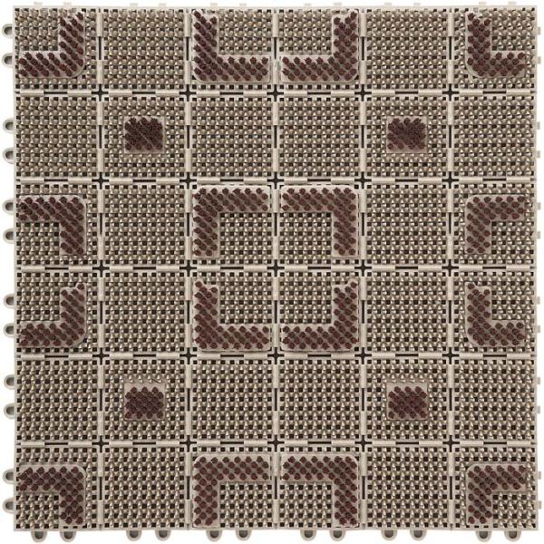 ◆メーカー:山崎産業◆品名:エバックニューブラシハードマット45(本駒)BE◆品番:F-208-HK-BE (F208HKBE)◆サイズ:450×450厚み22mm◆重量:1.49kg◆仕様:塩ビ不使用防災適合品防災性能登録番号(EO.08...