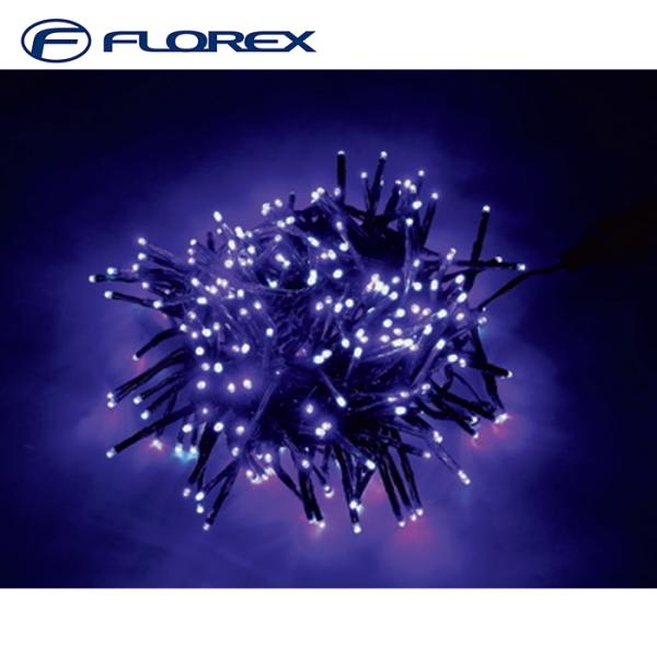 ◆メーカー:フローレックス◆品名:300球クラスターライトホワイトブルーLED (連結可) イルミネーション クリスマス Xmas◆品番:KT-3457 (KT3457)◆LED部分5M◆5連結まで◆4.5V3.6W◆屋外仕様