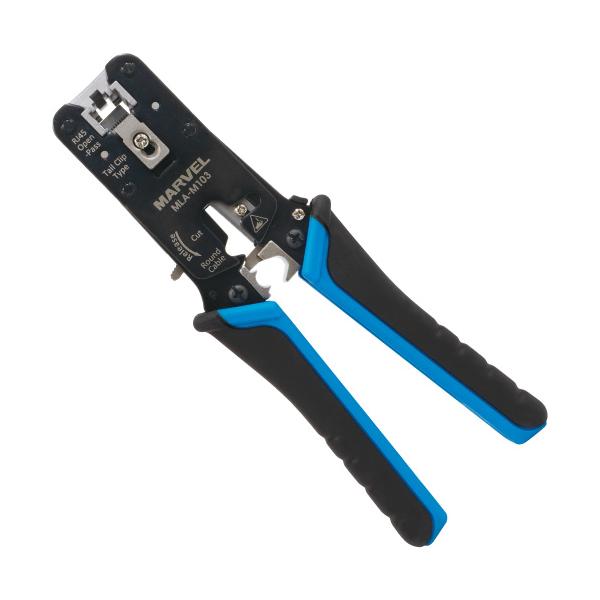 ◆メーカー:マーベル◆品名:貫通式モジュラー圧着工具(クリップ対応)◆品番:MLA-M103 (MLAM103)◆商品スペックについてはメーカー公式ページをご確認ください。