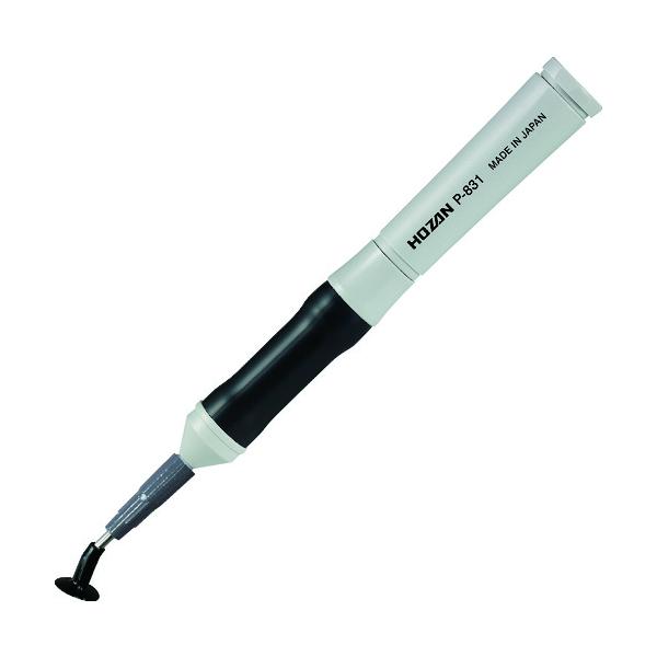 ◆メーカー:ホーザン◆品名:バキュームピンセット ピックESDタイプ (P831)◆品番:P-831◆操作性を向上させた新設計のバキュームピックです。◆空気室を指先で圧縮し、目的物に押し当ててからはなすと吸い付きます。◆付属品を本体内に収納...