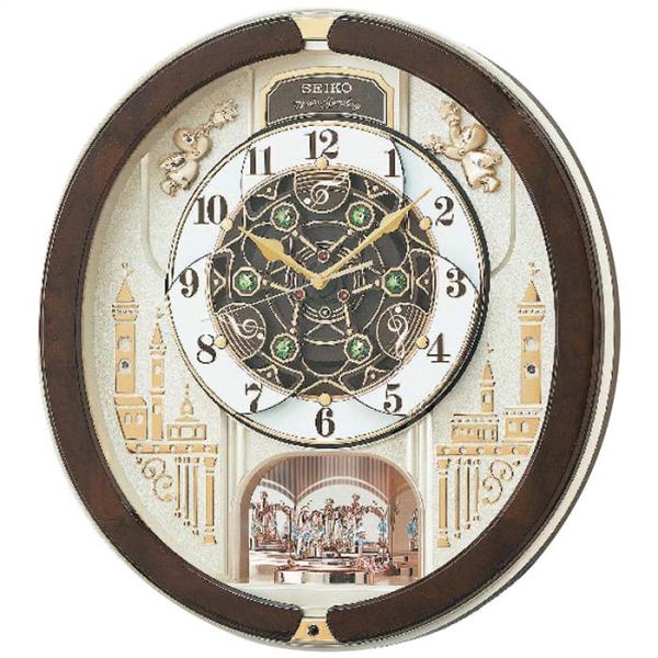 ◆メーカー:セイコークロック◆品名:電波からくり掛時計 | ギフト 贈り物 プレゼント 定番◆品番:RE579B◆現品サイズ・内容40.5×44.3×9.8cm・プラスチック枠・単2電池4本、単3電池1本付◆重量:3500g◆電波修正機能(...