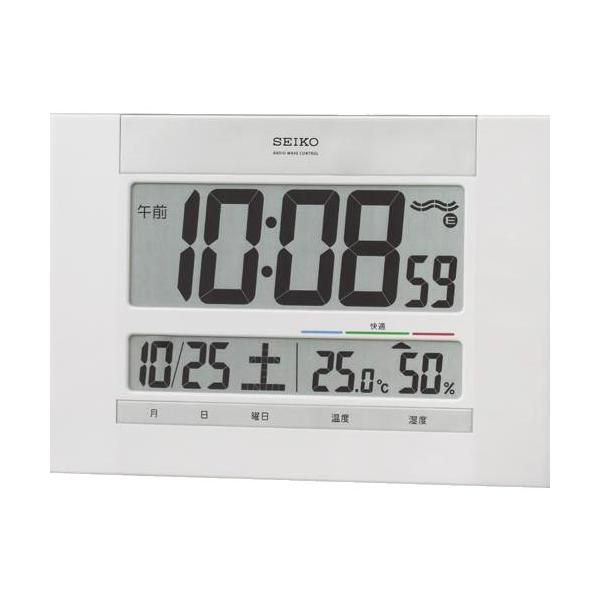 ◆メーカー:セイコー SEIKO◆品名:デジタル時計 温湿度・快適度表示付◆品番:SQ429W◆サイズ・重さ:180×260×22mm、460g◆置いた状態:、174×260×81mm◆電池:単3(マンガン)×2◆枠材:プラスチック枠◆前面...