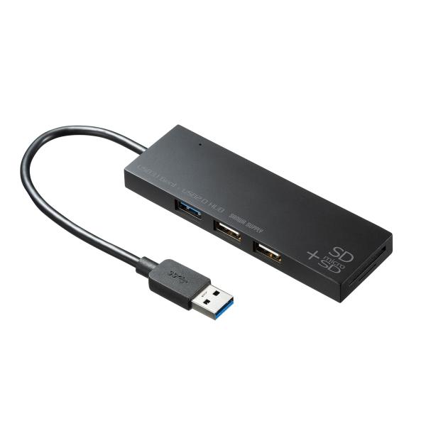 ◆メーカー:サンワサプライ SANWASUPPLY◆品名:USB3.1+2.0コンボハブ　カードリーダー付き◆品番:USB-3HC316BKN (USB3HC316BKN)◆スペック等についてはサンワサプライ公式ホームページをご参照くださいませ。