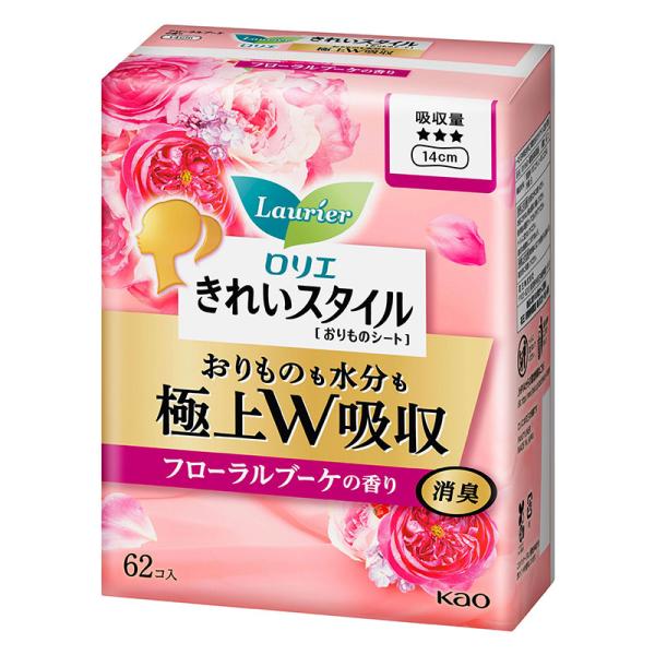 薄さ2mm！下着にとけこむようなつけ心地で大人のキレイをずーっとキープ。おりものも水分もさっと吸収するのでさらさら感がずーっと続く。気になるニオイもデオドラント効果ですっきり消臭。抗菌99.9％※で菌の増殖を防いで清潔・快適に！大人かわいい...