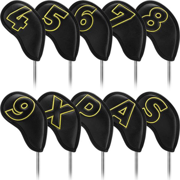 商品名： CRAFTSMANゴルフアイアンカバー マグネット クラブヘッドカバー セット合成皮革 左右兼用　シンプル　かっこいいサイズ／寸法： 通用のアイアンカバーですので、ほどんどんのアイアンには対応しできます。素材／材質： レザー色： ...