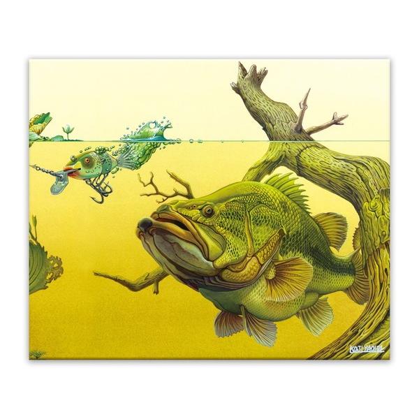 【発売日：2020年02月25日】フィッシングアーティストの第一人者<八百板浩司>のキャンバスアート。・直筆サイン入り・数量限定品ブラックバスフィッシングファン待望の直筆サイン入りキャンバスアートです。側面にもプリントが施されて...