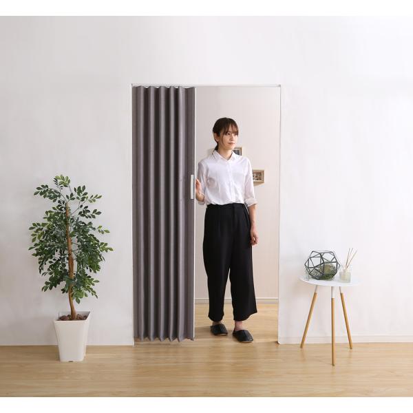 【発売日：2020年04月28日】お部屋に馴染む落ち着いた色のベージュ、グレースライドランナーなので開閉がスムーズ室内以外にも洗面所などの簡易扉としてと色々な使い方ができます。部屋を間仕切ることで空気を逃さず冷暖房率がアップするので、1年中...
