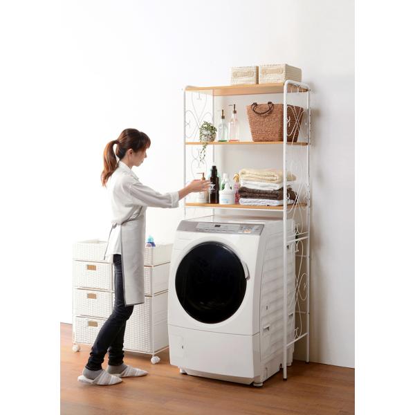 【発売日：2018年09月04日】洗剤などの洗濯用品は意外と多く乱雑になりがちな洗濯機まわり、置き場所に困る小物や洗剤の予備などもたっぷり置けて洗濯機の周りがスッキリ片付きます。洗濯機の上のデッドスペースを有効に使えます。生活感のあるランド...
