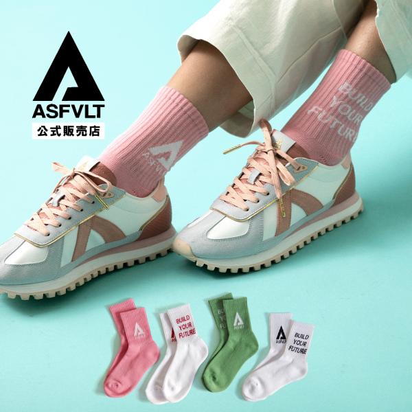 【ブランド】ASFVLT アスファルト【商品名】LINE SOCKS ラインソックス【カラー】WHITE×BLACK (ホワイト×ブラック)WHITE×RED (ホワイト×レッド)PINK×WHITE (ピンク×ホワイト)GREEN×WHI...