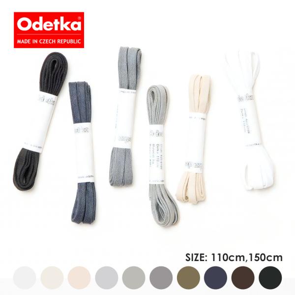 【ブランド】Odetka オデトカ【商品名】コットン スニーカーシューレース 110cm/150cm【カラー】ホワイト/グレー/ネイビー/ブラック/アイボリー/ベージュ/オリーブ/ダークブラウン/ダークグレー/ライトグレー【素材】コットン1...