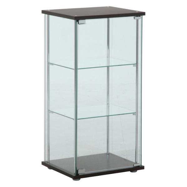 シンプルで使いやすいガラスコレクションケース 3段■商品サイズ(mm)全体：幅425 × 奥行365 × 高さ860耐荷重(ガラス棚板)：5kg天板厚み：16mm強化ガラス棚板厚み：5mmガラス棚板：380x285mm商品重量(kg)：20...