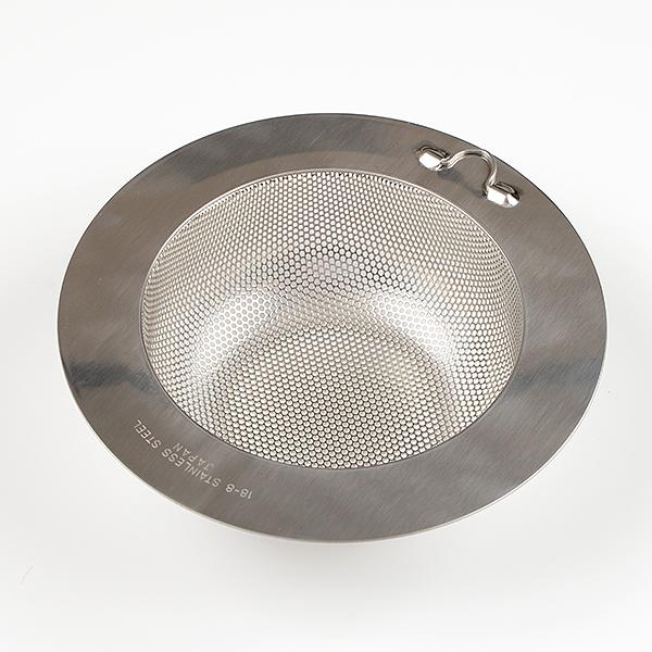 パンチング太郎流し台ゴミ受　パンチングストレーナー（L）●エコマーク事務局認定商品（環境保全型商品）●地球環境と地球に優しいパンチング材を使用●パンチング材料使用の為、網類より遥かに丈夫で長持ち致します。●18-8 ステンレスの採用で簡単な...