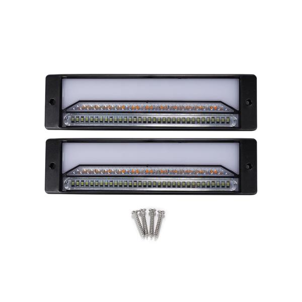 「商品情報」「主な仕様」【付属品】本体（左右セット）・取付用ネジ※取扱説明書は付属しません。【本体カラー・サイズ】スモークまたはクリアよりお選び下さい。全体サイズ(約) 長さ303mm×高さ85mm奥行22mm　取付位置(約)：278mm　...