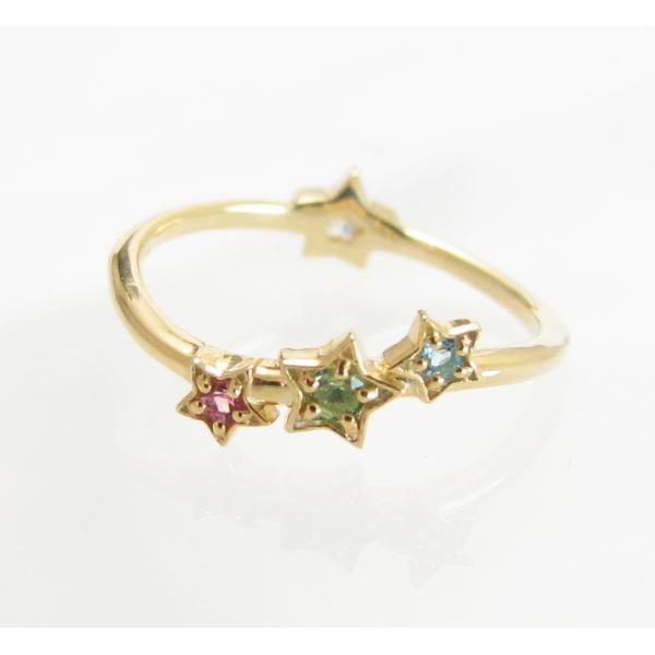 【発売日：2015年06月23日】■K10■ダイヤモンド0.03ct■ペリドット■ブルートパーズ■ピンクトルマリン■幅約1ミリから4ミリ■厚さ約1ミリから2ミリ■納期商品の為代引き不可■納期3週間■2015-06