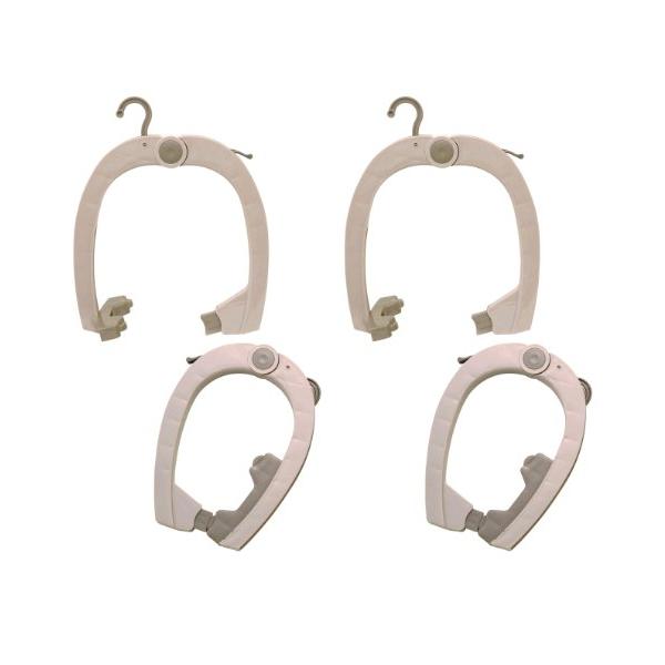 グレージュ(4個入り)シルバー/-/TA-13・Style:グレージュ(4個入り)・パッケージ個数:1・サイズ:(使用時最大)幅51×奥行16.5×高さ27cm、(最大挟み幅)37cm、(収納時)幅24×奥行3.5×高さ33cm・重量:0....