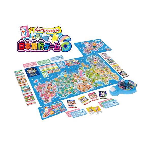 日本旅行ゲーム6/-/-・大人気の日本旅行ゲームが大幅にリニューアル・日本地図の内容をアップデート・プレイ人数：2〜6人・（C)藤子プロ・小学館・テレビ朝日・シンエイ・ADK・（C) EPOCH