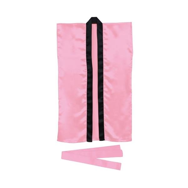 お祭り桃/S/1144 S モモ・Color:桃Size:S・パッケージ個数:1・仕様:サテンロングハッピ・カラー:桃・サイズ:S・付属品:ハチマキ付・ハッピ長さ:900mm