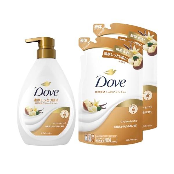 シアバターホワイト・ゴールド/本体・詰替え/-・Style:シアバター・パッケージ個数:1・瞬間浸透うるおいミルク配合。お風呂上りもうるおい続く。濃厚しっとり肌に。・お子様の1人洗いにも ダヴはうるおいを守りながら肌をやさしく洗います。・濃...