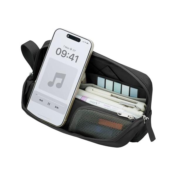 ーブラック/-/F-VBF262D・Color:ブラック・パッケージ個数:1・大きく開いてすっきり整とん。整理しやすい大容量ペンケースのカバコ・外寸法(W・D・H) 215×55×100mm・カラー ブラック・ペン収容本数 約20本 ペン収...