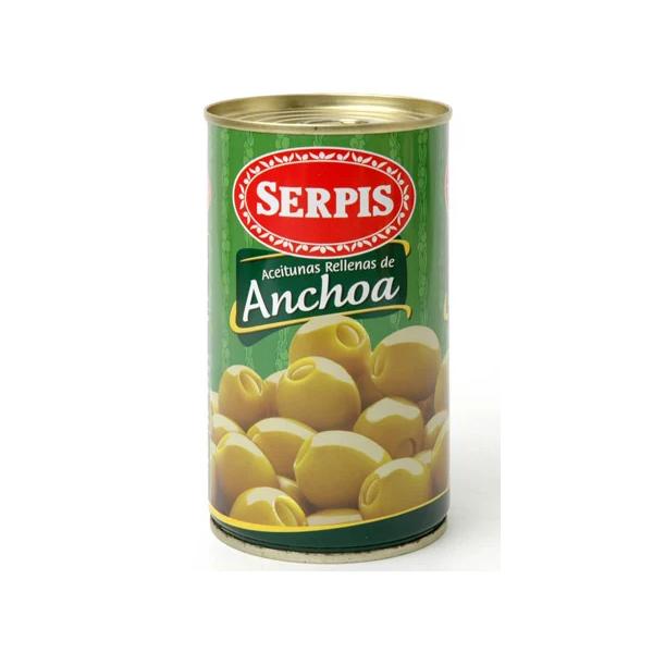 セルピスのオリーブは、質の良さに自信あり肉厚旨いグリーンオリーブ「マンサニーリャ種」の種を抜き、スペイン・カンタブリア海で捕れた「上質なアンチョビ」のペーストをIN！アンチョビベースト入り！もう、これは、お酒がほしくなる！！！おつまみに最高...