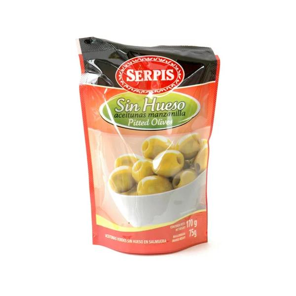 セルピスのオリーブは、質の良さに自信あり厳選された「マンサニーリャ種」使用！食用グリーンオリーブとしては、もっとも美味しいと言われるオリーブ。果肉の質・うまみが違います！種ぬきタイプ、ビニールパックに入りの使いきりサイズ！【使い方】おつまみ...