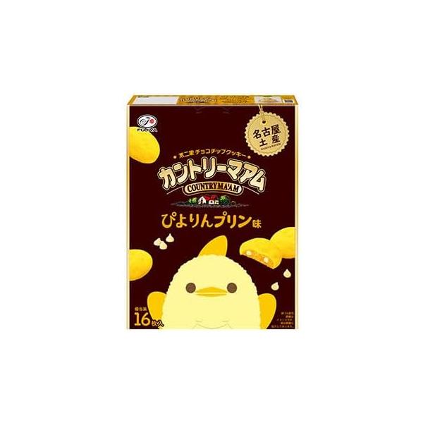 名古屋の人気スイーツ「ぴよりん」と夢のコラボ！名古屋の新名物スイーツ「ぴよりん」をイメージした、限定プリン味のカントリーマアム。外はさっくり、中はしっとり。不二家ならではのやさしい甘さと、たまごの風味豊かなプリン味が広がります。名古屋限定の...