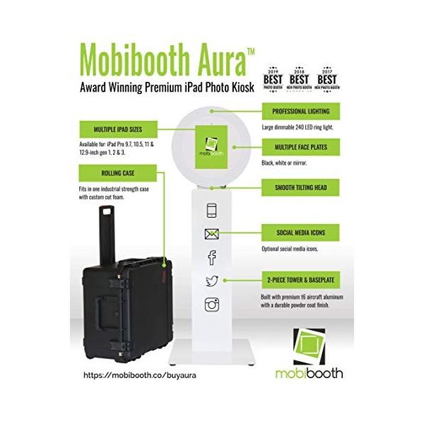 Mobibooth for Aura Photo Kiosk for iPad (12.9-inch iPad (12.9-inch Pro iPadケース (2015/2017 ...