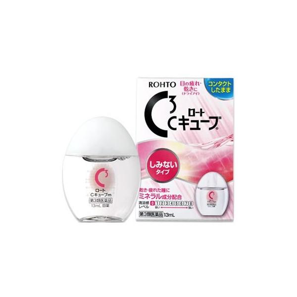 【商品特徴】コンタクトの瞳にうるおうCキューブ！瞳に潤いとどめる(ヒプロメロース配合)。レンズにうるおいベール。【容量】13ml