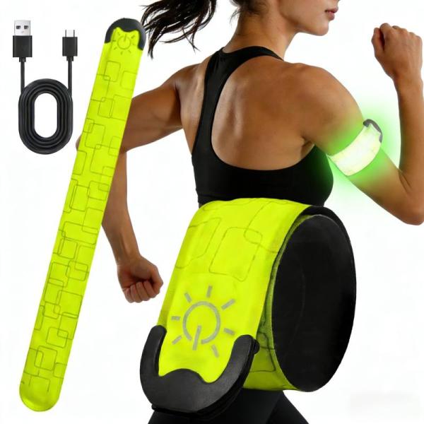 夜間のランニングやウォーキング、サイクリングの安全性を高める高輝度LEDランニングライトです。鮮やかな高輝度LEDと反射バンドが夜間におけるあなたの視認性を確保し、周囲に存在をしっかりとアピールします。瞬間装着と軽量設計により、夜間のジョギ...