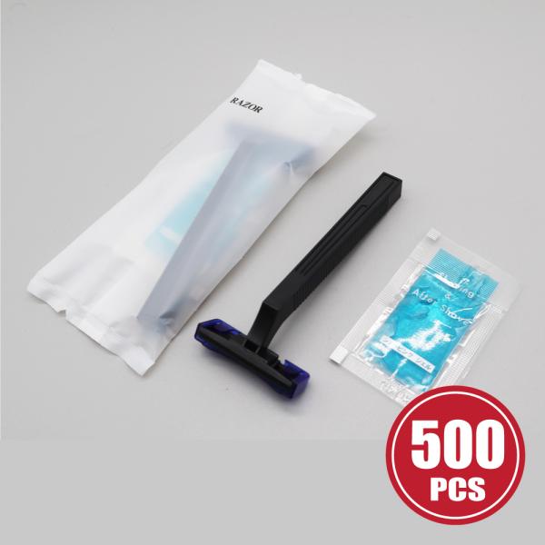 ■入数：500本入■サイズ：全長 100mm■特徴　・ジェルはシェービング用としても、アフターシェーブローションとしてもお使いいただけます。　・海外製のハンドルに独自開発の特殊加工を施した刃が組み込まれ、さらにスムーサー付きに改良されてなめ...