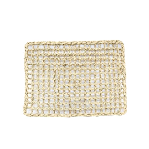 シーグラスマット SSサイズ天然素材で吸湿性に優れ、お風呂場のバスマットなど水周りのマットとして大人気です。またバスマットの下に敷いて使うと通気性が良くなり、床が水で濡れるのを防いでくれます。玄関マットとしても、ベランダやお庭からなどの上が...