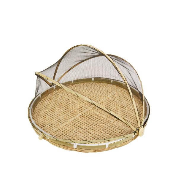 竹製のネット付き干しザルです。フタ可動式で、食べ物をほこり、虫を防ぎます！通気性も良く、清潔で美味しい干物が出来上がります♪自家製なら安心！梅干し、魚介類、野菜、きのこなどの干物づくりに最適。アイデア次第でいろんな利用法が！ただ天日干しする...