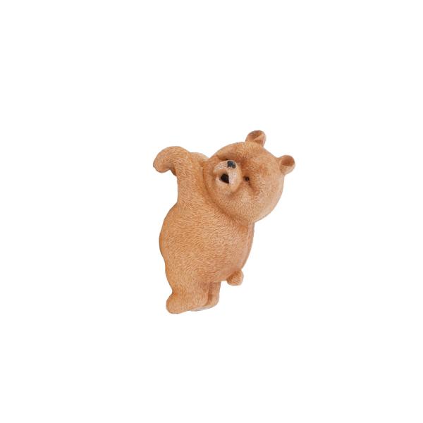 レジンダッドベア ぶら下がりちょっと間抜けなくまの置物、ダッドベアシリーズです。熊の表情がとてもかわいい、癒しクマオブジェ。お庭だけではなくお部屋のインテリアにもぴったりです。ガーデニング雑貨として屋外や芝生でディスプレイしていただくと、自...