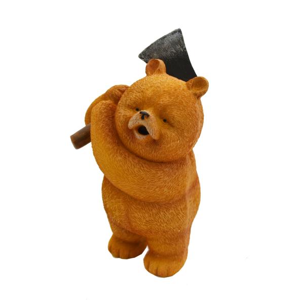 レジンダッドベア オノアゲちょっと間抜けなくまの置物、ダッドベアシリーズです。熊の表情がとてもかわいい、癒しクマオブジェ。お庭だけではなくお部屋のインテリアにもぴったりです。ガーデニング雑貨として屋外や芝生でディスプレイしていただくと、自然...