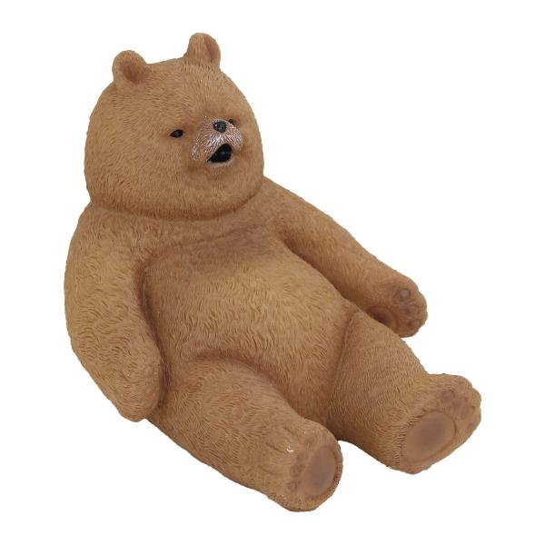 レジンダッドベア　Sサイズ。 ちょっと間抜けな♪くまの置物です。 表情が可愛い、癒しのオブジェ。  お庭だけではなくお部屋のインテリアにもぴったりです。 ガーデニング雑貨として屋外や芝生でディスプレイしていただくと、自然の雰囲気にぴったり合...