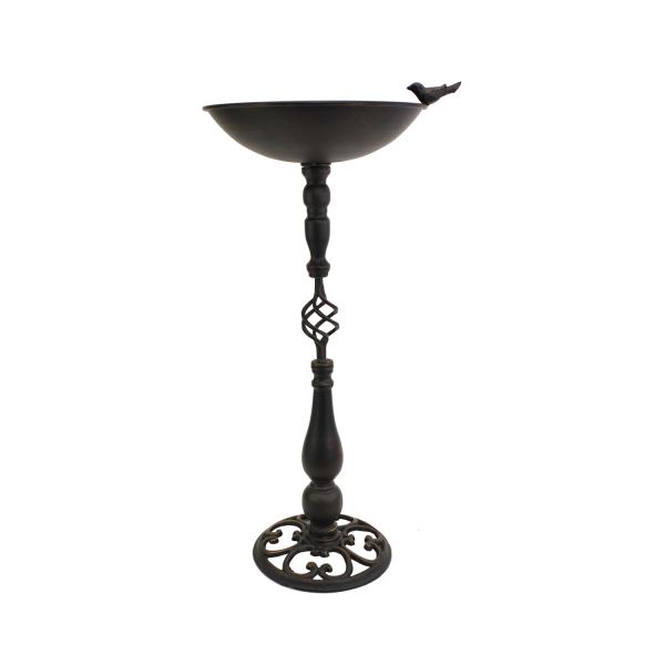 アイアンバードフィーダー小鳥を呼んで、癒しのお庭に♪かわいい小鳥のモチーフの付いたバードフィーダーです。アンティーク風なアイアンがお庭の雰囲気をおしゃれな感じにしてくれます♪自宅にいながら、小鳥を観察することができたら素敵ですね。ガーデニン...