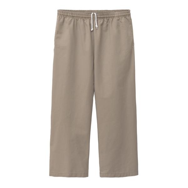 ・素材コットン50％/ポリエステル50%・サイズS ウエスト〜86cm 股上30cm レングス74cm ワタリ33cm 裾幅26cmM ウエスト〜90cm 股上31cm レングス74cm ワタリ34cm 裾幅27cmL ウエスト〜96cm ...