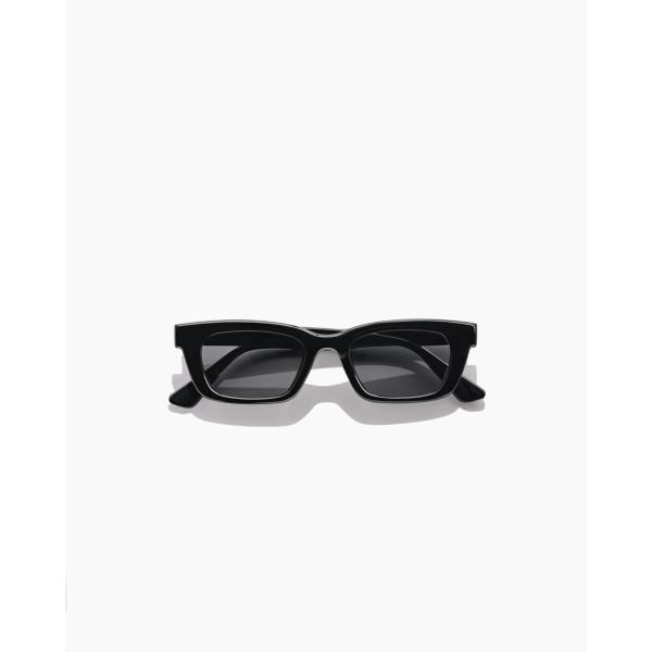 signature szade ; meet west end, a slick black rectangular sunglass frame with a slim and sophisticated profile that wil...