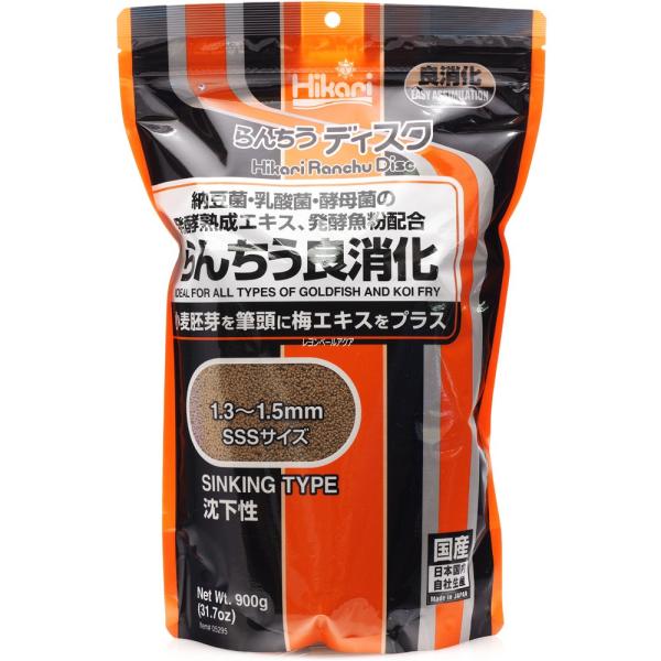 注文や問い合わせる際、当店の会社概要、お買い物ガイドを必ずお読みください。キョーリン らんちうディスク らんちう良消化 900g有効期限2028/08/31株式会社キョーリン079-289-3171