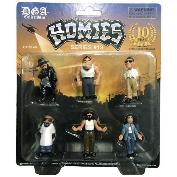LAストリートの雰囲気をフィギュアに落とし込む、Homies (ホーミーズ)【Size List】1.75インチ(約4.5cm)フィギュア 縦：19.5cm、横：17cm (パッケージサイズ)【Material】Plastic 100%