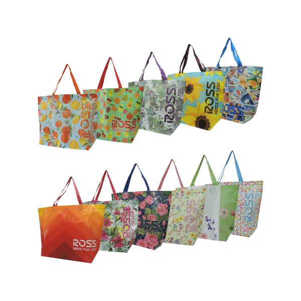 【発売日：2024年07月31日】【商品コード：BAG-ROS-C】全米展開する衣料品のディスカウントストア「Ross Dress for Less（ロス・ドレス・フォー・レス）」のエコバッグリサイクル素材で作られ環境にも優しく、軽いのでお...