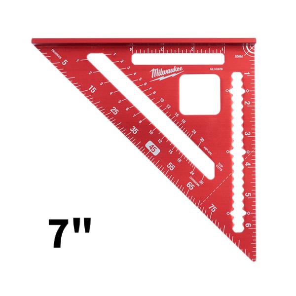 【商品コード：SQ-070L】アメリカの工具メーカー　Milwaukee（ミルウォーキー）のカネテ定規（丸のこ三角定規）材木を90°に簡単かつ正確に切ることができ、DIY作業に大変便利なツールです。強化されたアルミフレームにより現場での耐久...