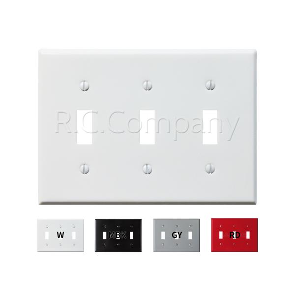【商品コード：ST-SWP-3】スチール製プレート アメリカ社製（ホワイト・マットブラック・グレー・レッド）【サイズ】横：162mm × 縦：114mm【備考】・プレートにはマイナスネジが付属しています。・日本製アウトレットボックス（通常の...