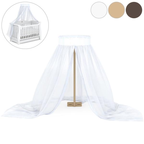 【発売日：2023年08月09日】ベビーベッドの柵に挟みこんで固定するキャノピー。ベビーベッドで寝ている赤ちゃんを、埃や害虫、エアコンの風や直射日光から守るために取り付けます。また柔らかなレースのデザインが、ベビーベッドの存在感を際立たせる...