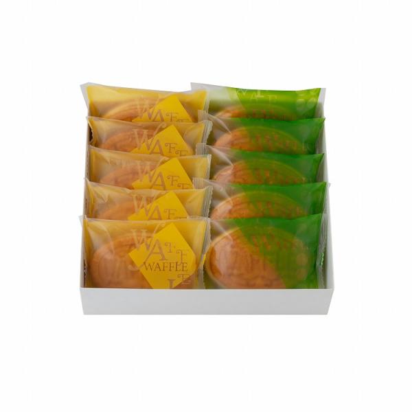 【発売日：2024年09月26日】自慢のふわふわワッフル生地でつくったカスタード味と抹茶味の詰め合わせセットです。【商品区分】食品【保存方法】冷凍【メーカー名】有限会社福井堂【生産国・加工国】日本【賞味期限】出荷日より120日【内容量】ワッ...