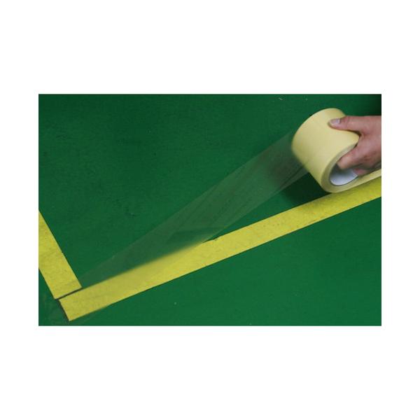 【発売日：2023年11月14日】【商品スペック】特長●しっかり保護するので、修繕の手間をはぶきます。●キズ・衝撃に強いポリエステルフィルムです。●高い透明度で下地がハッキリ見えます。●アクリル系粘着剤を使用しています。用途●工場・倉庫内ラ...