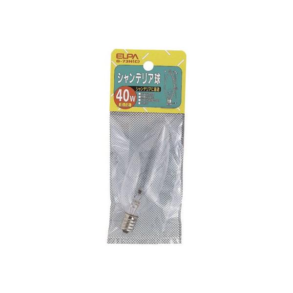 【発売日：2024年04月24日】特長●ガラス球の形状がローソクの炎形の電球です。仕様●消費電力(W)：40●口金：E12●定格寿命(時間)：1500●球寿命(時間)：1500●波長タイプ：G-73H(C)原産国（名称）：非公開