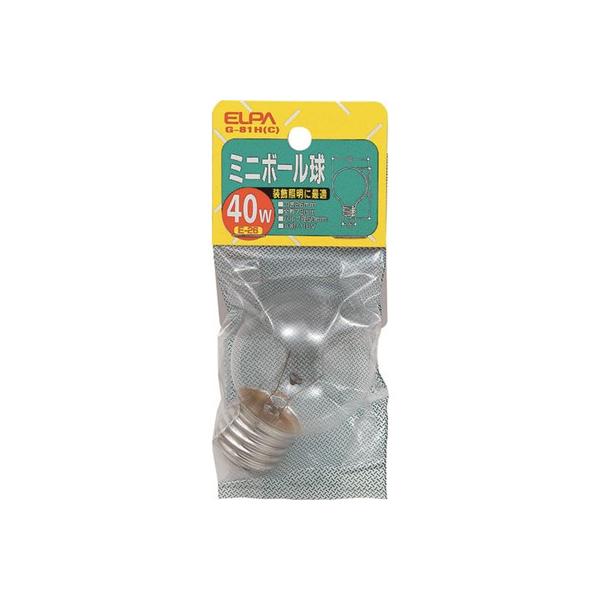 【発売日：2024年04月24日】特長●ミニボール球G50で室内装飾照明、店舗ディスプレイなどに適しています。●住宅・店舗・ホテルなどのムード照明、装飾照明などに幅広く使用できます。仕様●消費電力(W)：40●色：クリア仕様２●定格：　・電...