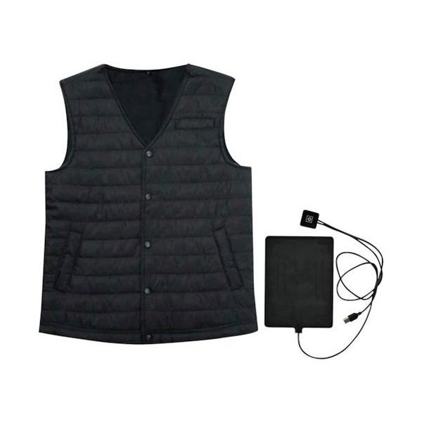 【発売日：2023年09月12日】【商品スペック】特長●取り外し可能ヒーターパッド付き中綿ヒーターベストです。●アウターとしても、スーツやジャケットのインナーとしての着こなしもできます。●ヒーターパッドを取り外してお洗濯も可能です。用途●寒...