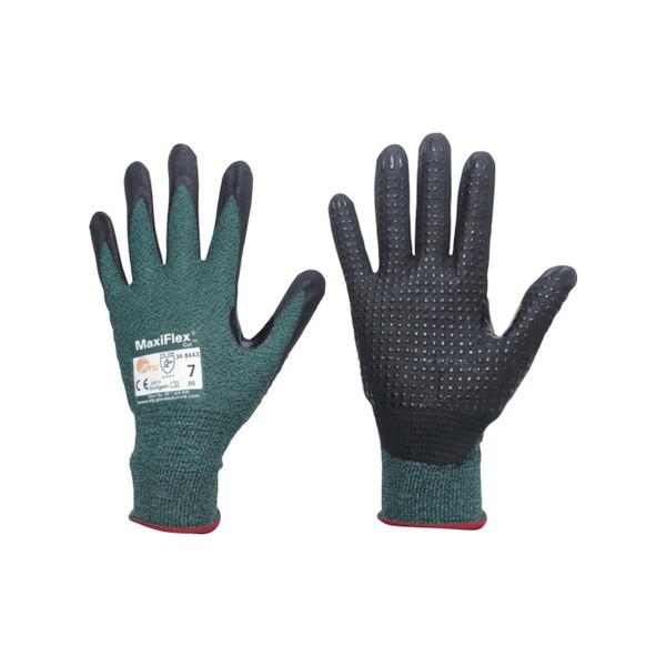 【発売日：2023年12月13日】【商品スペック】特長●滑り止めドット加工により手袋のコーティング面のクッション性が向上し、反復作業や重量物の取り扱いに適しています。●親指と人差し指間の指又を補強することで耐切創性と耐久性を向上させました。...